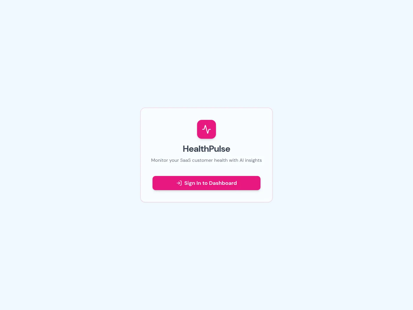 SaaS Customer Healthboard