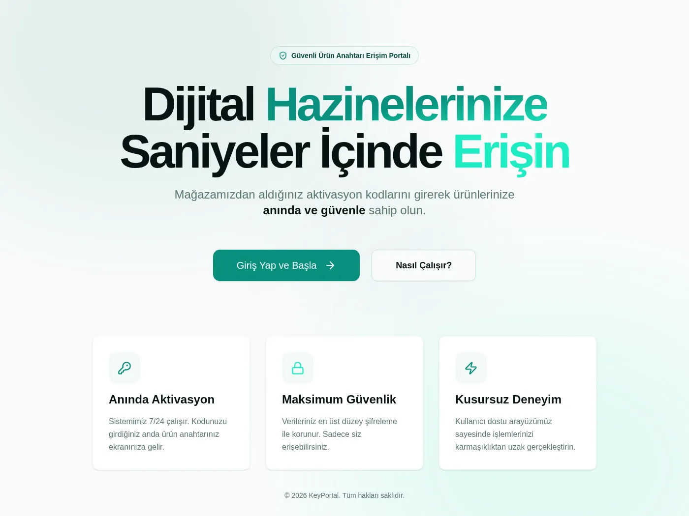 Customer Key Access Portal