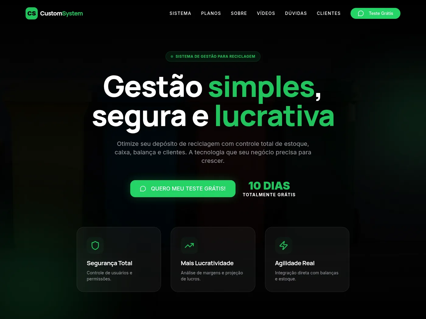CustomSystem Web Clone