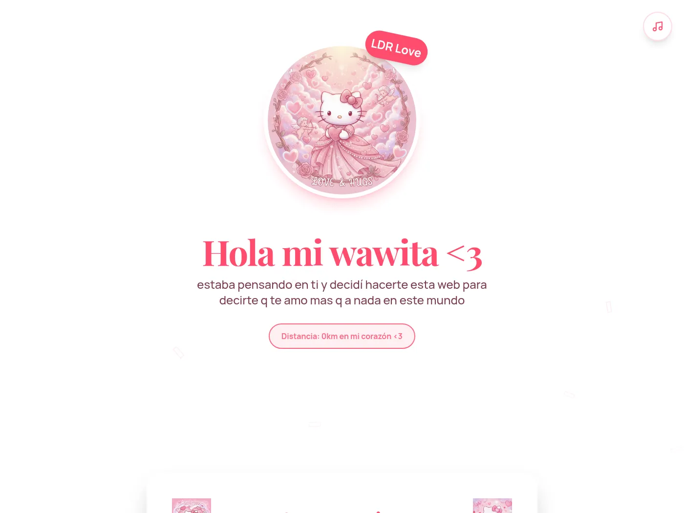 Cute Love Web for Novio