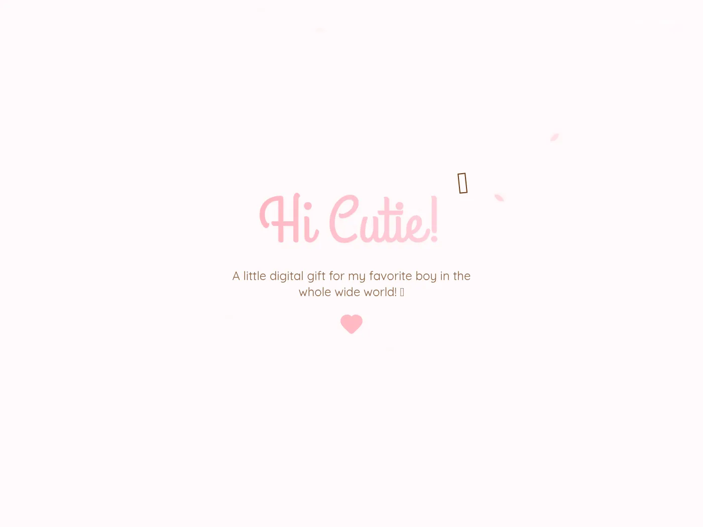 Cute Pink Web Gift