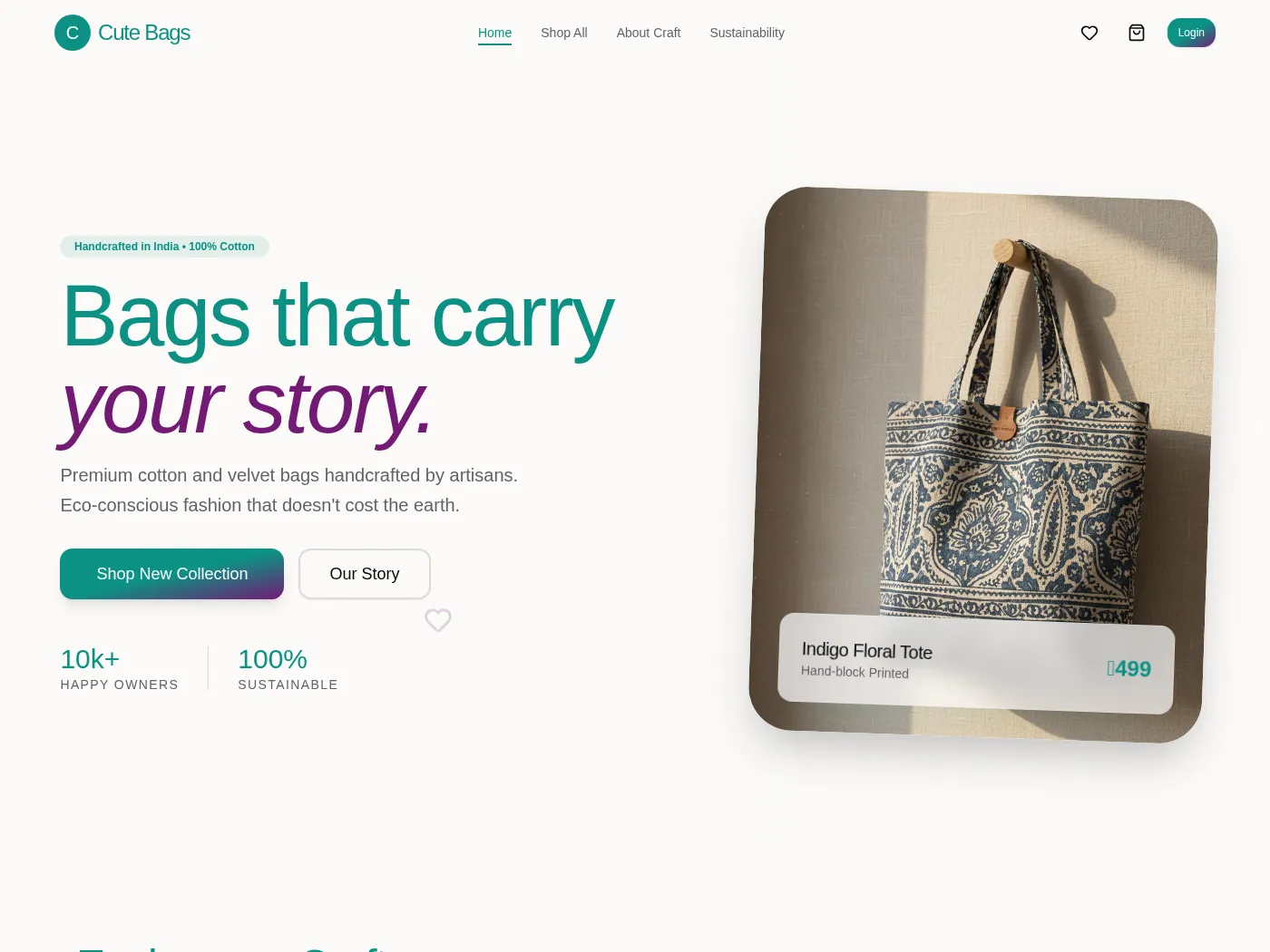 Cute Bags Landing Pro