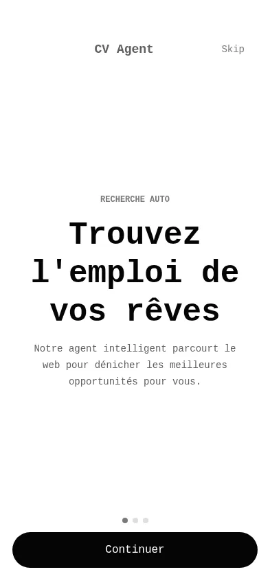 CV Agent Candidatures