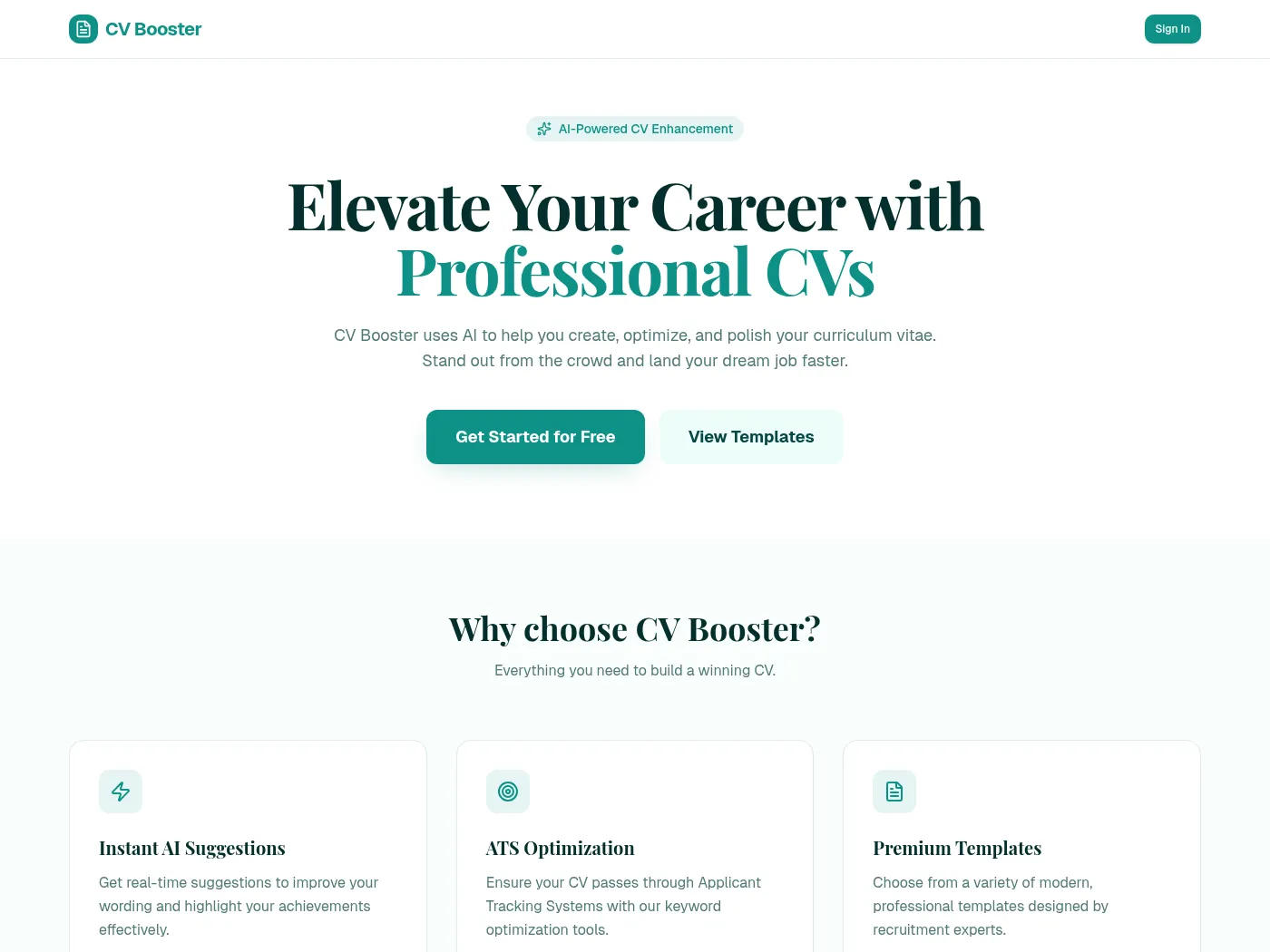 CV Booster