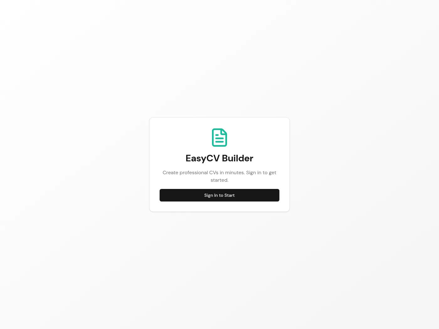 EasyCV Builder