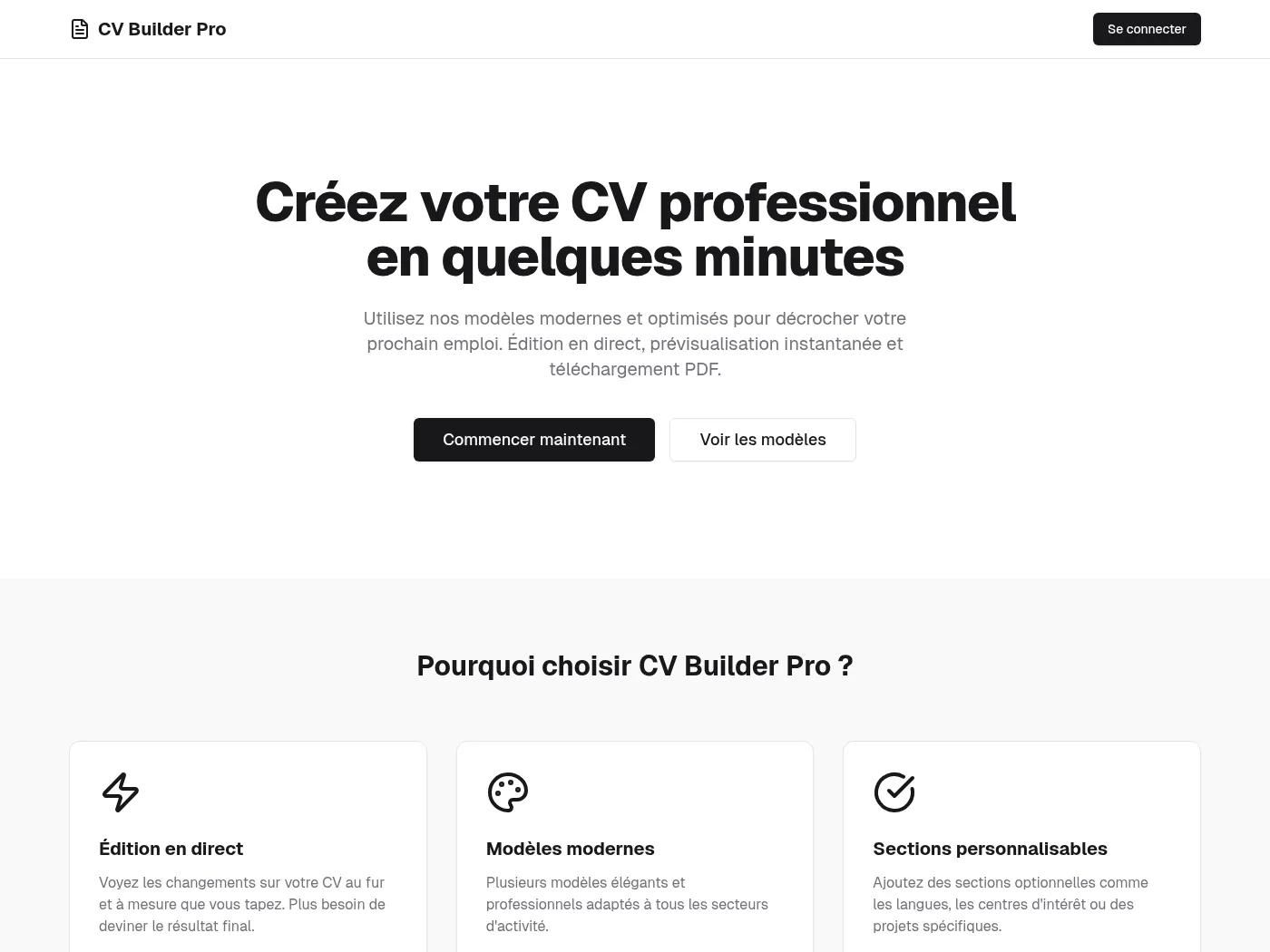CV Builder Pro