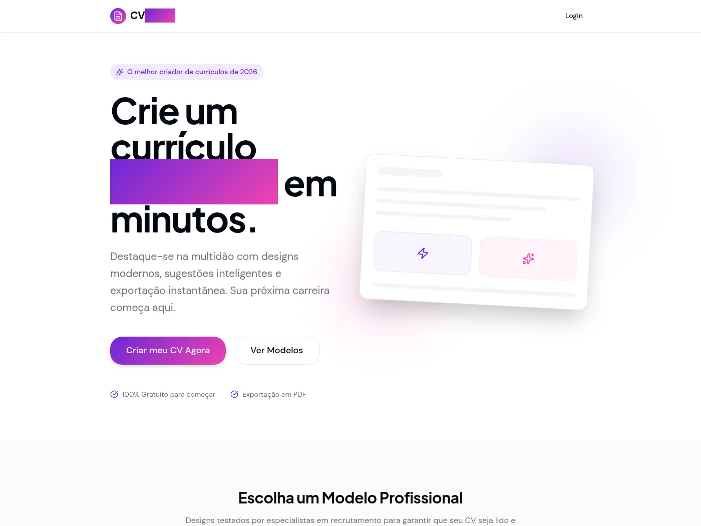 CV Builder Frontend