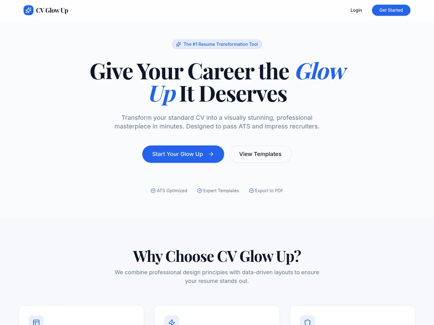 CV Glow Up