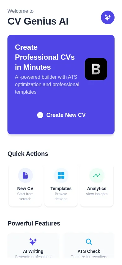 CV Genius AI Platform