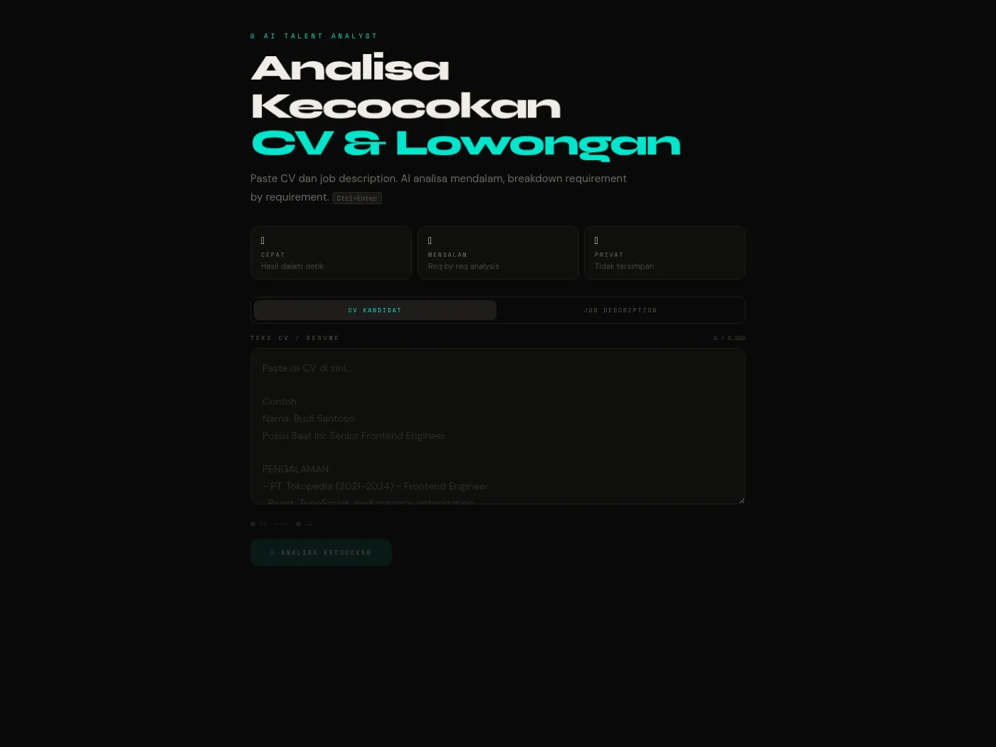 CV Match Analyzer