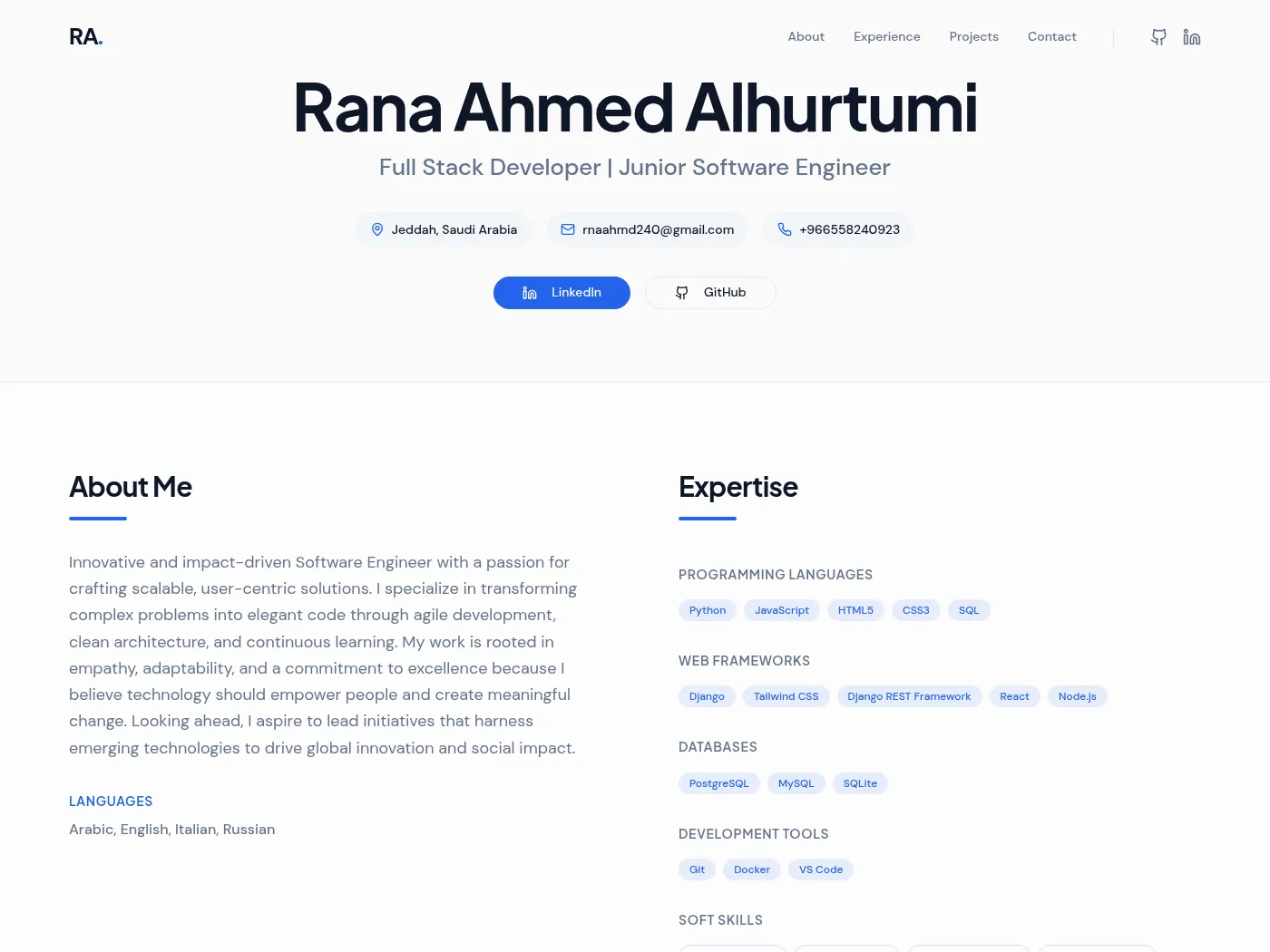 CV Portfolio Site