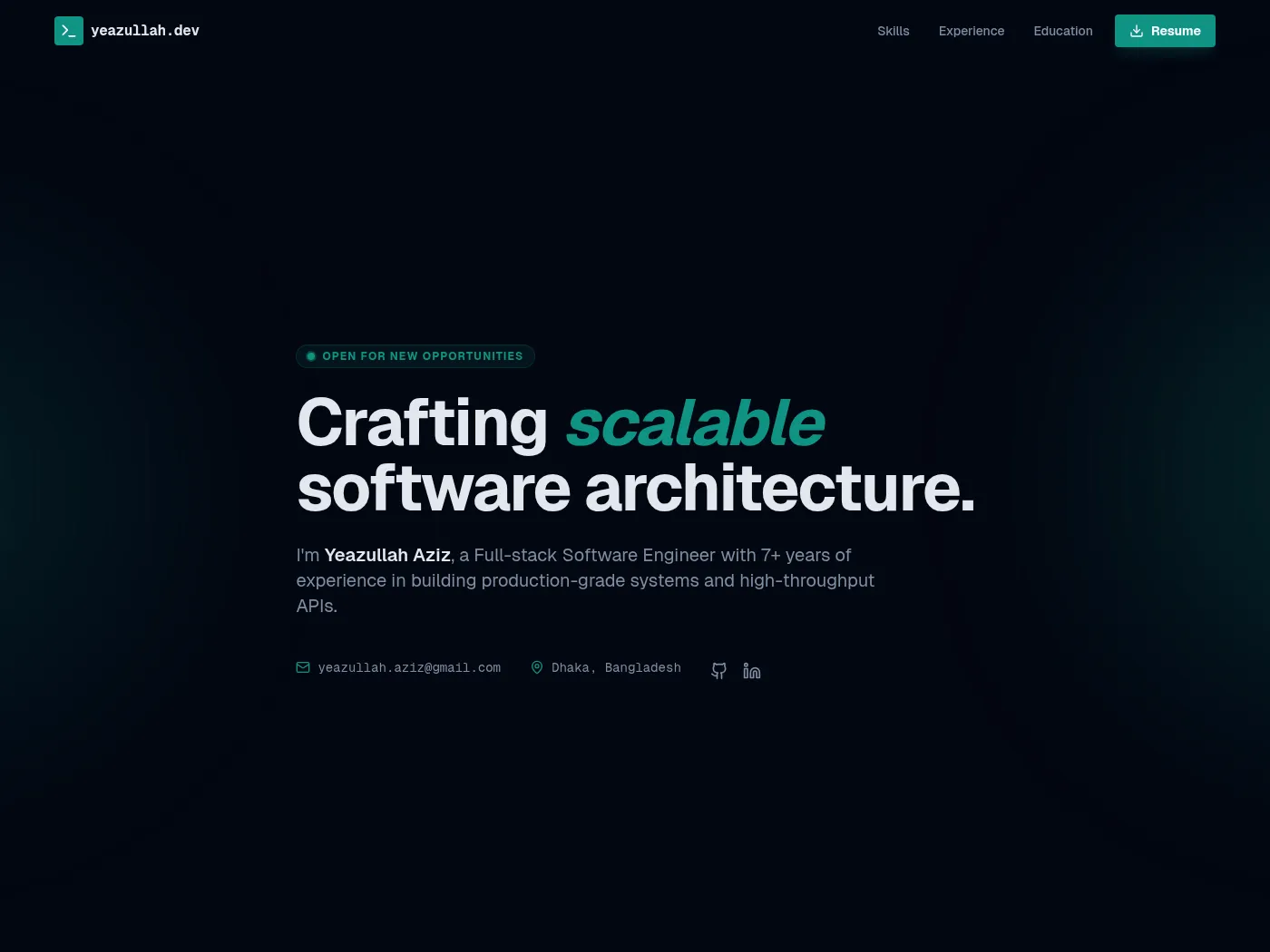 CV Portfolio Site