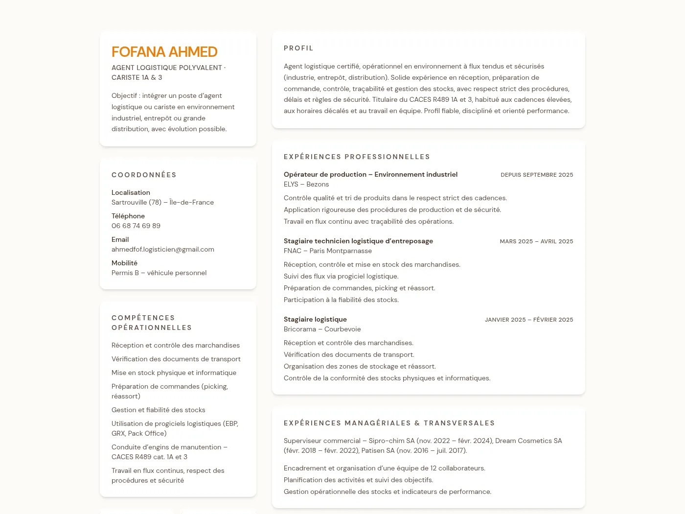 CV Portfolio Site