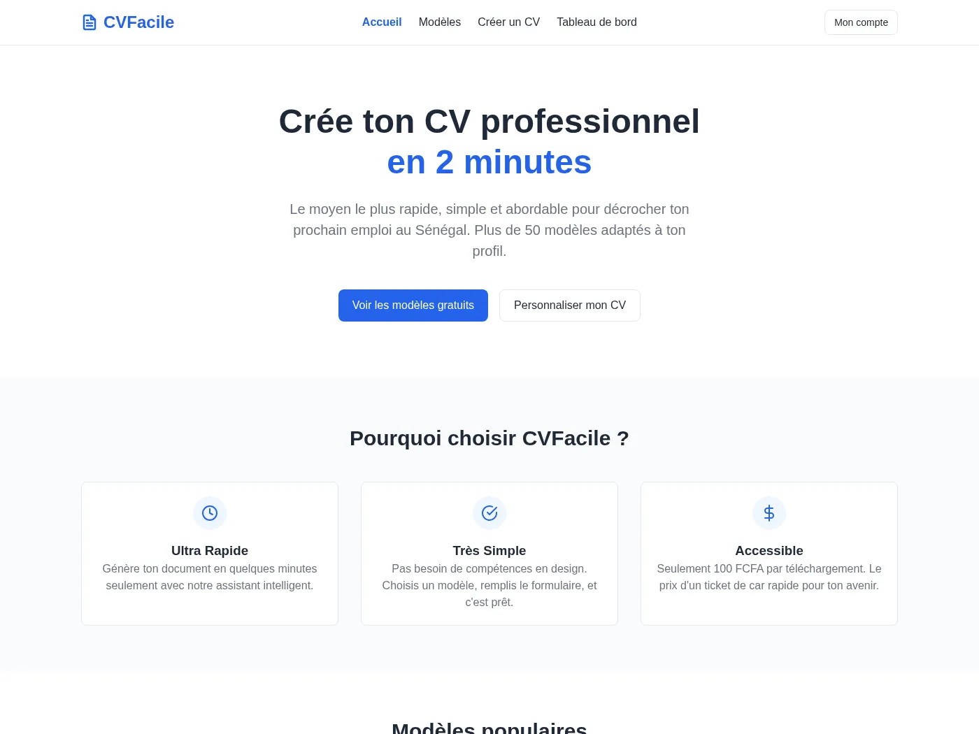 CVFacile Senegal