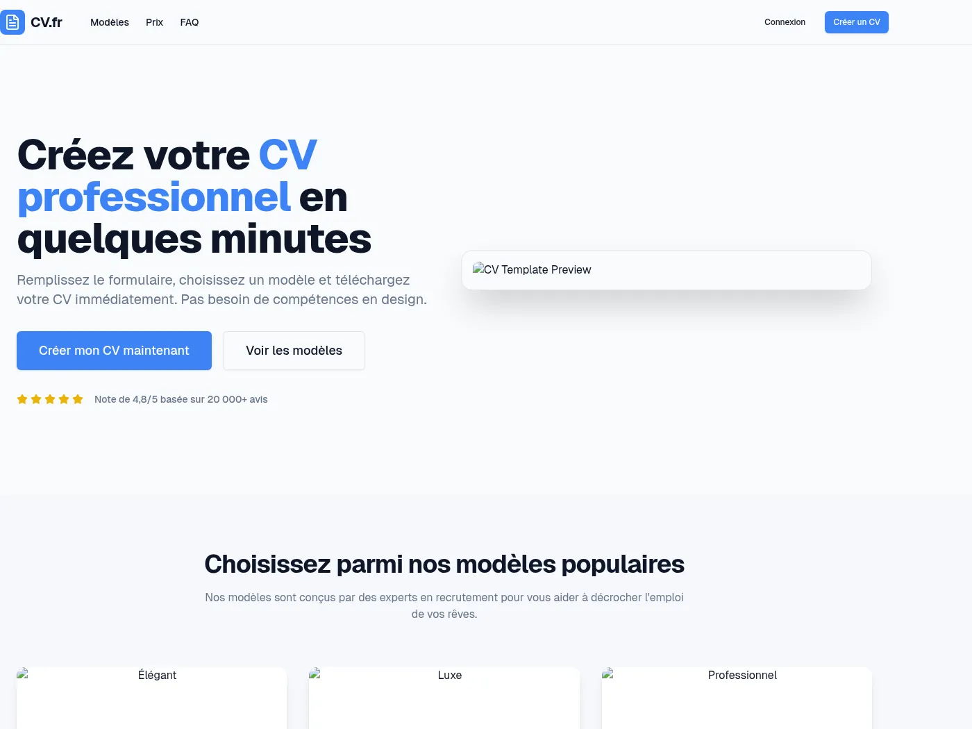 CV.fr Clone