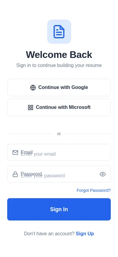 CVMind AI Resume App