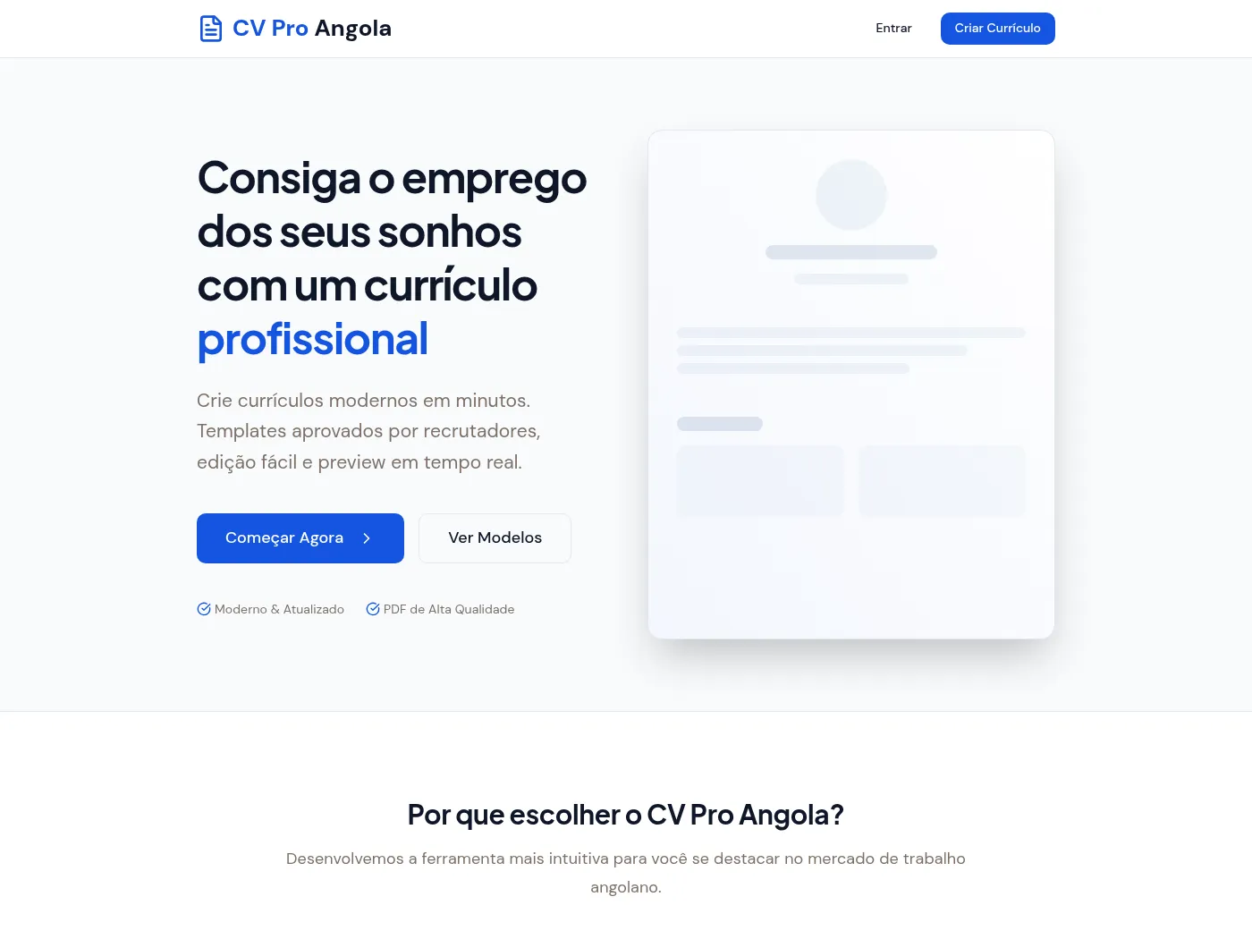 CV Pro Angola