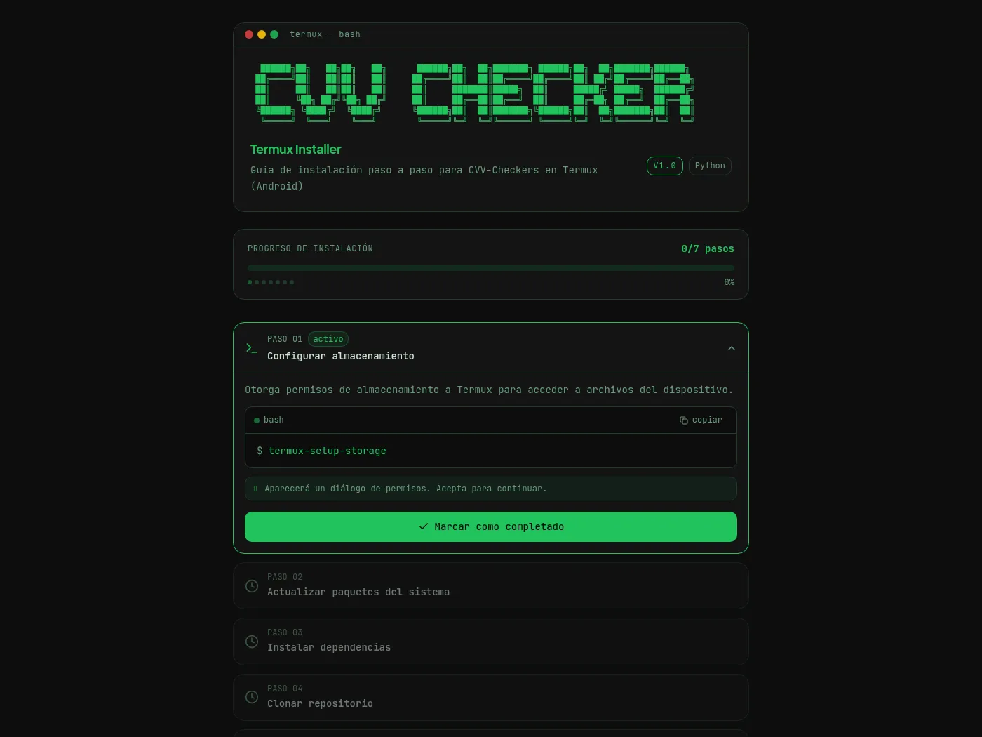 CVV Checker Installer