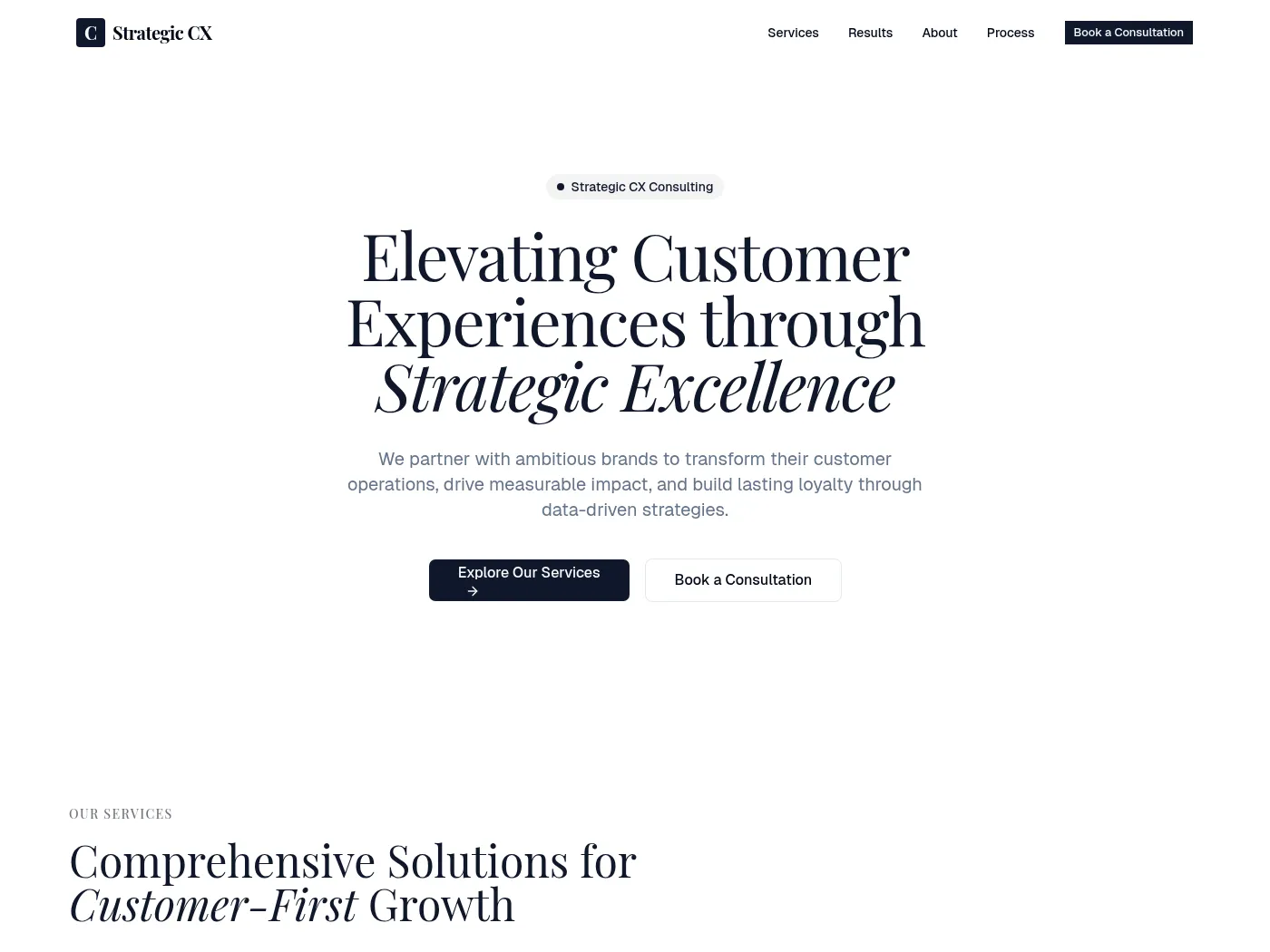 CX Leader Consulting Site