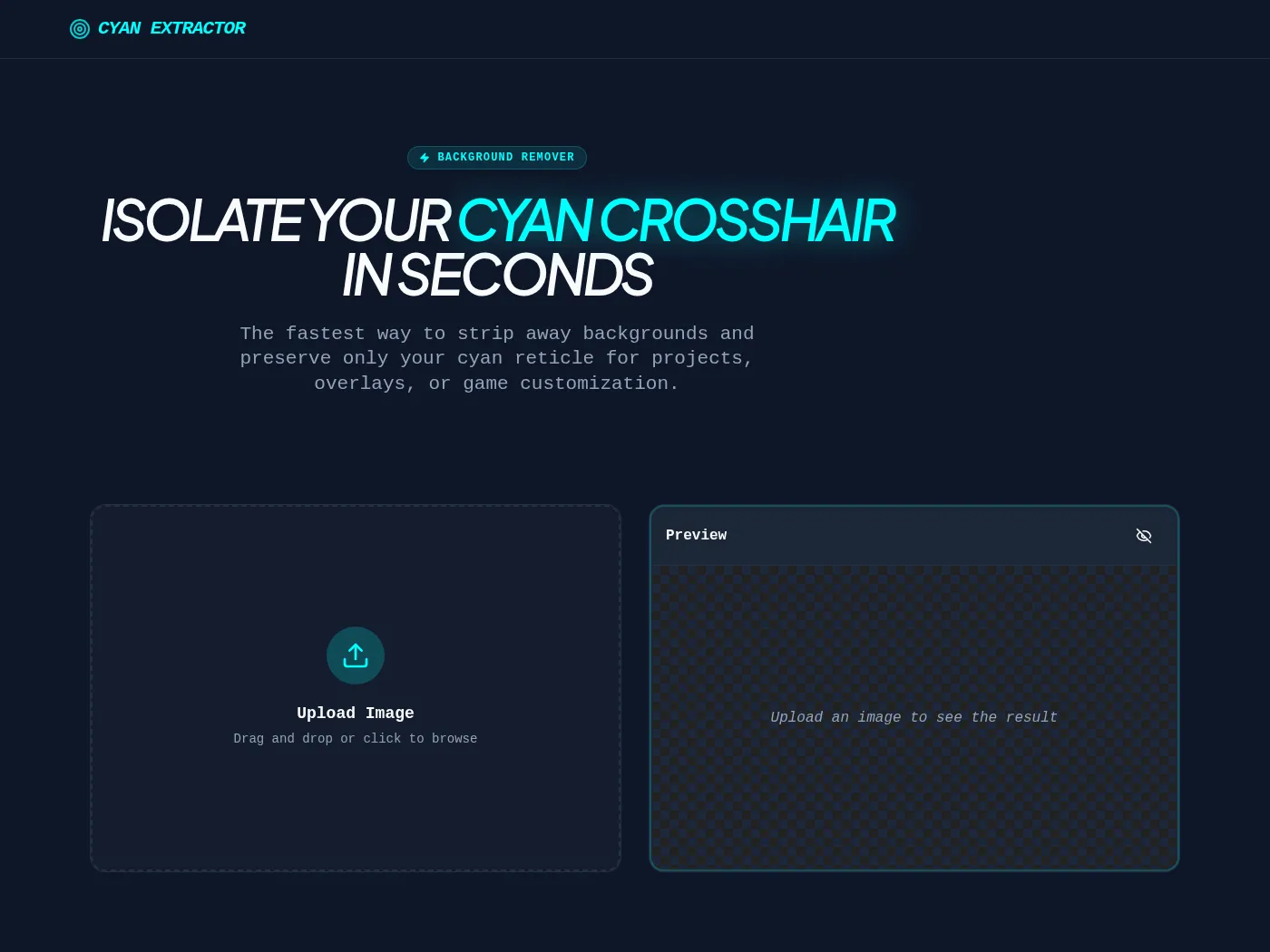 Cyan Crosshair Extractor