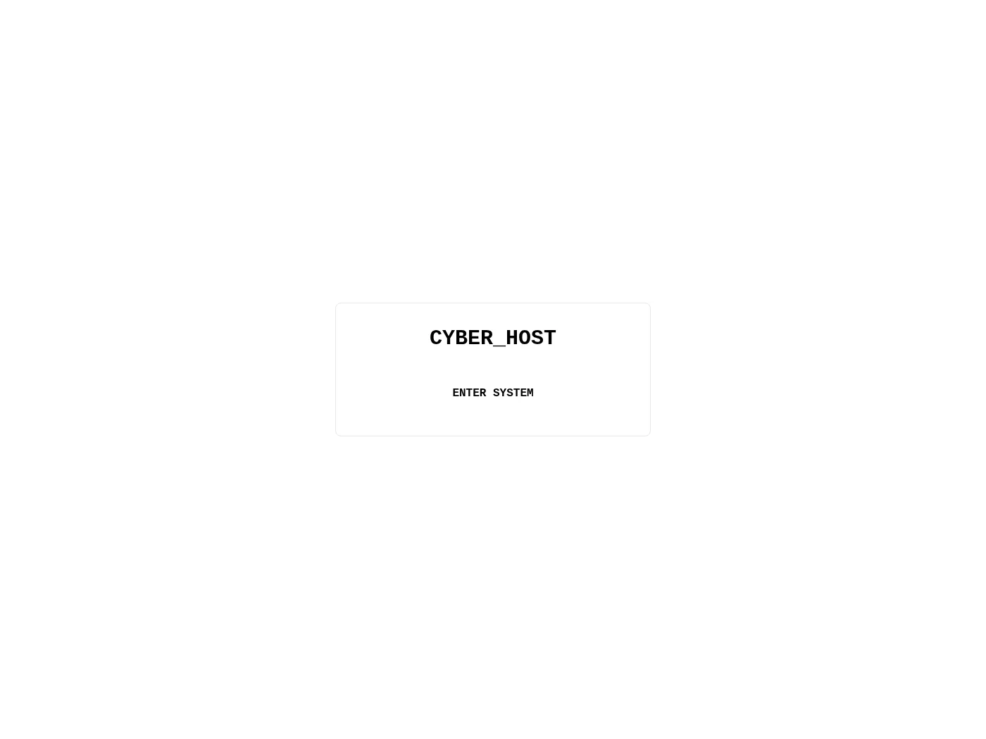 CYBER HOST Platform