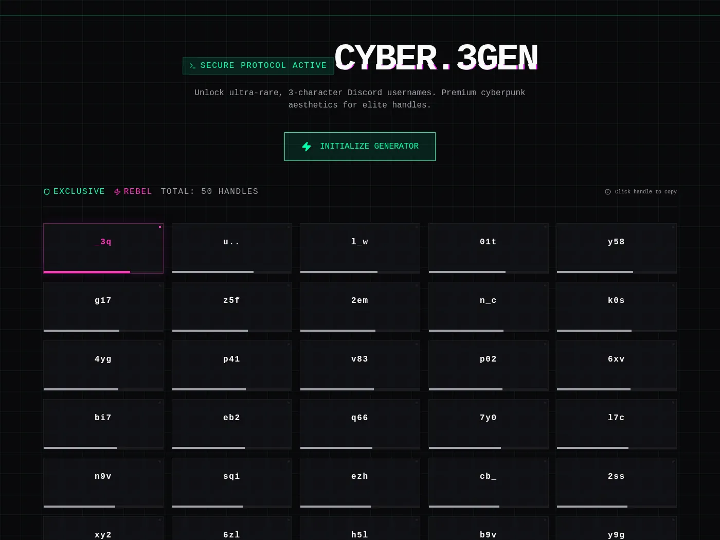 Cyber Discord Name Generator