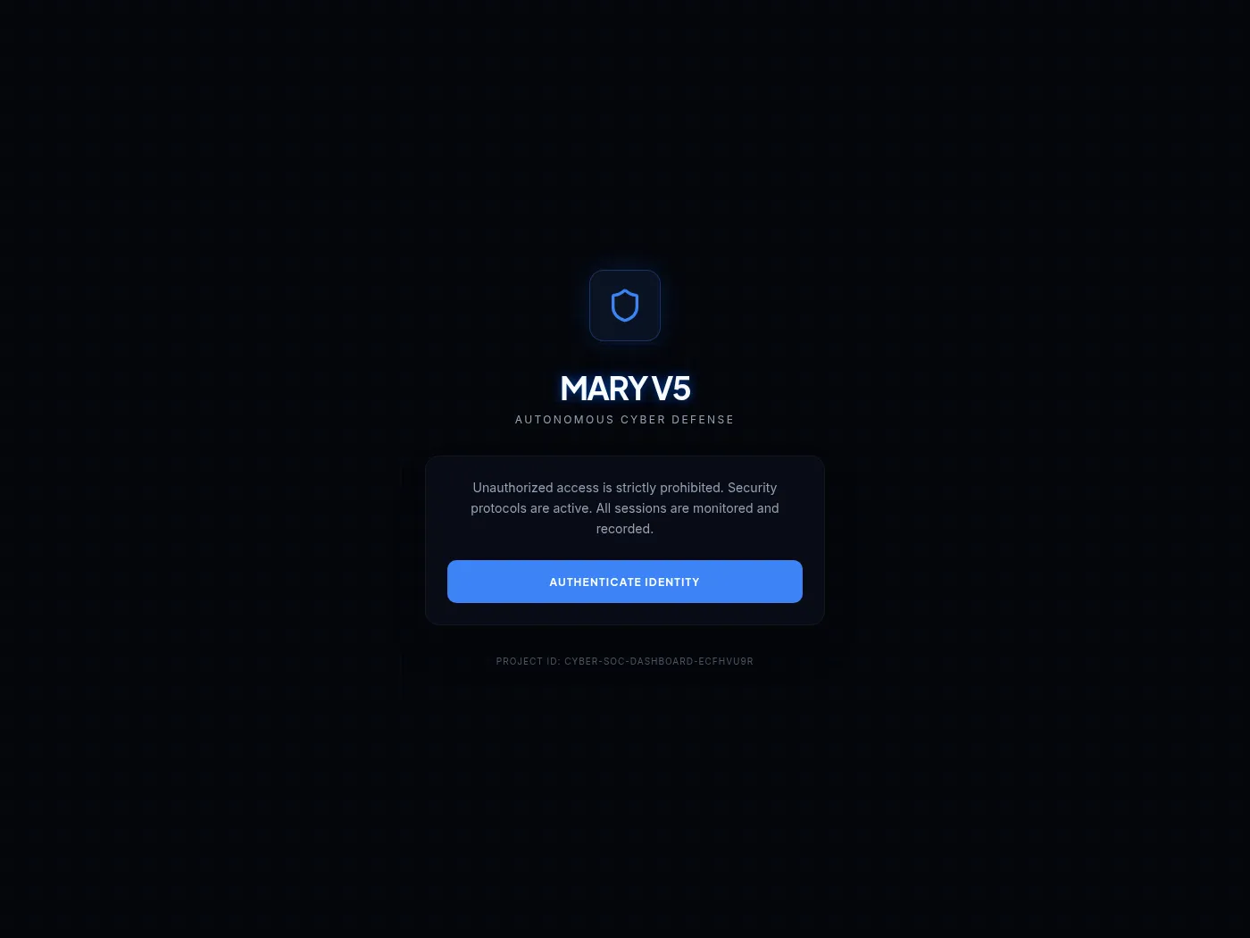 MARY V5 Cyber SOC Dashboard