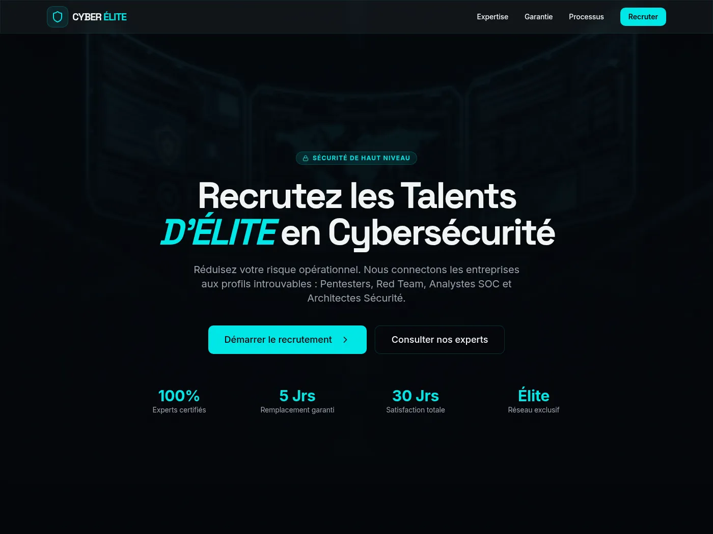 Cyber Recrutement Élite