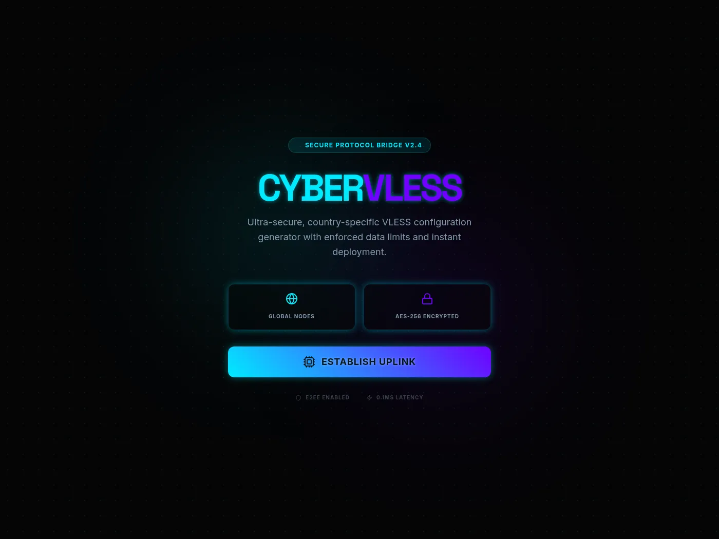 CyberVLESS Generator