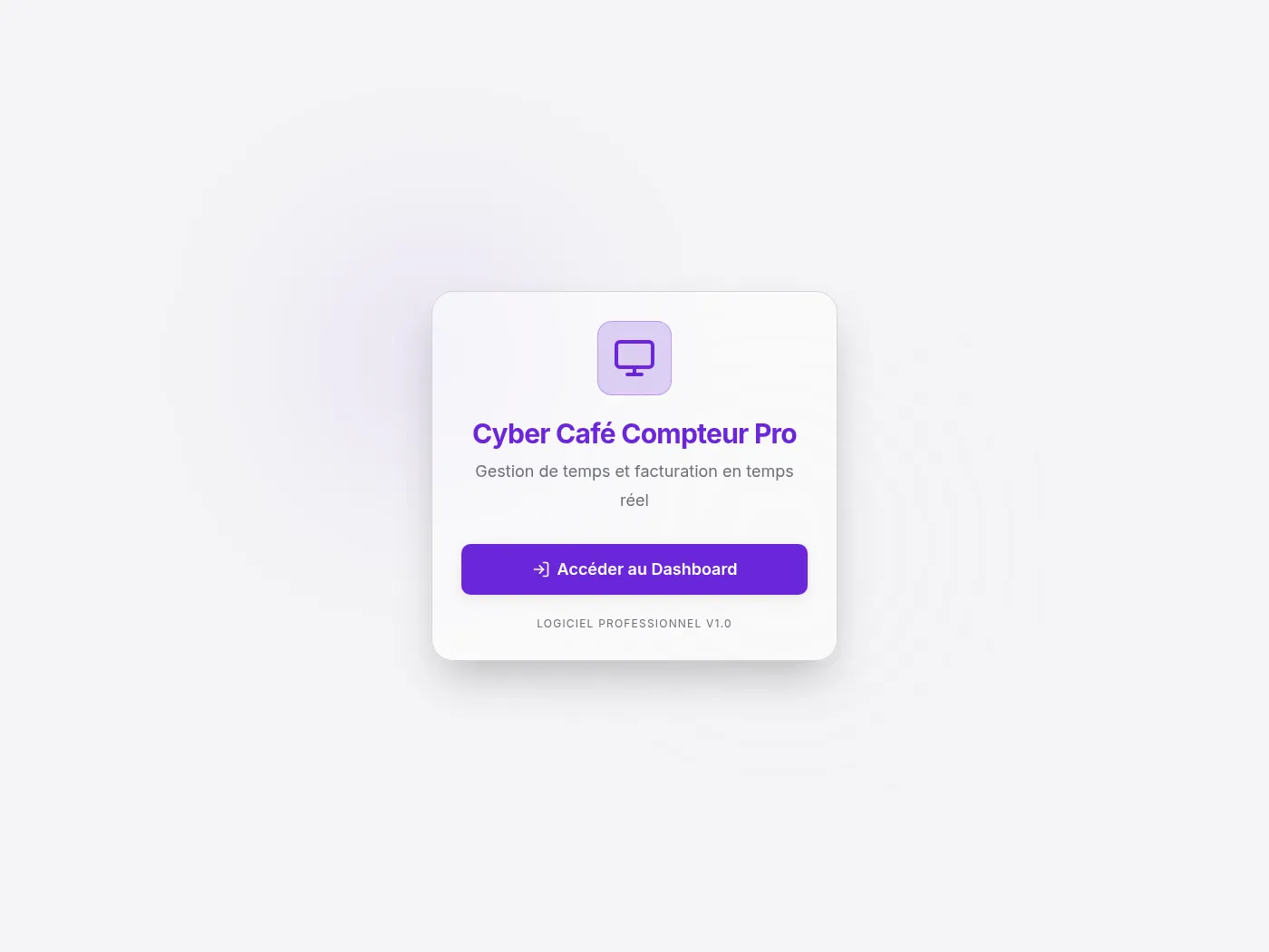 Cyber Café Compteur Pro