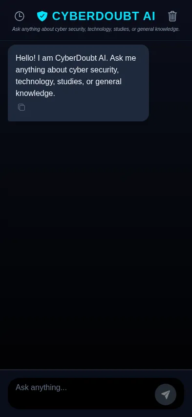 CyberDoubt AI Chat