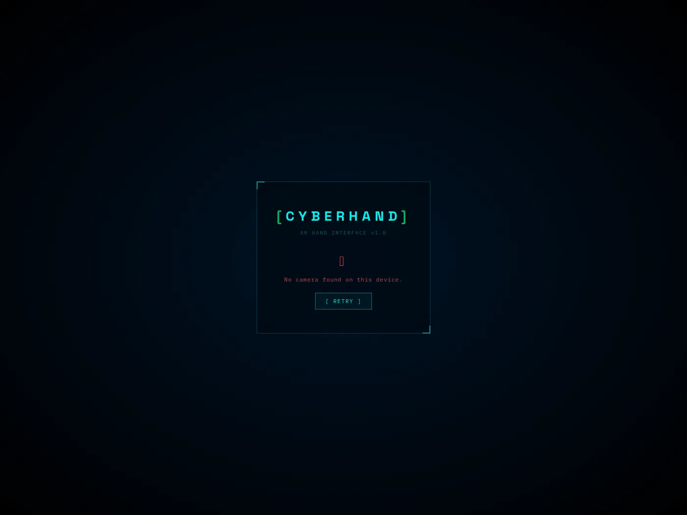 Cyberhand AR Interface