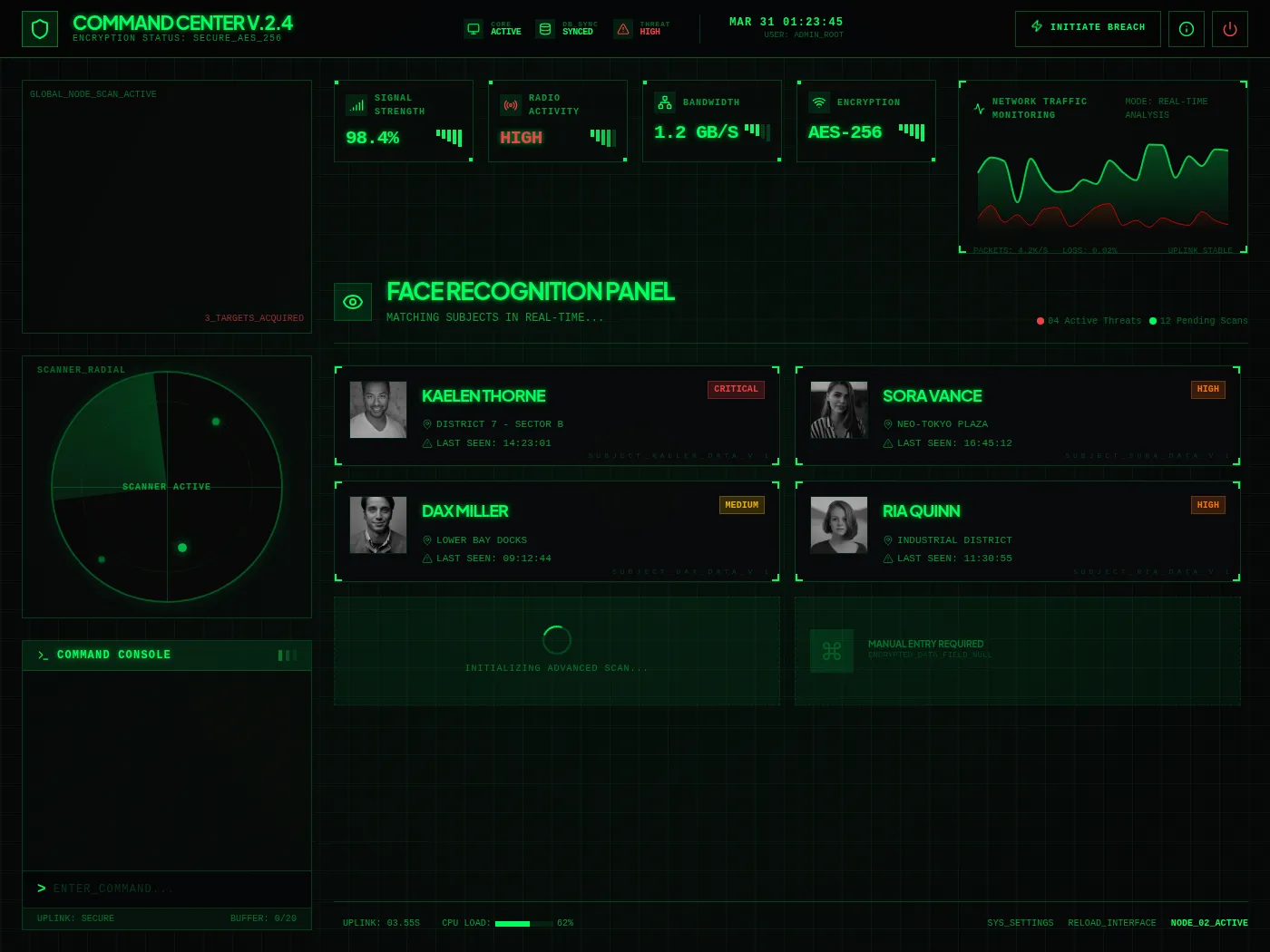 Cyberpunk Command Center