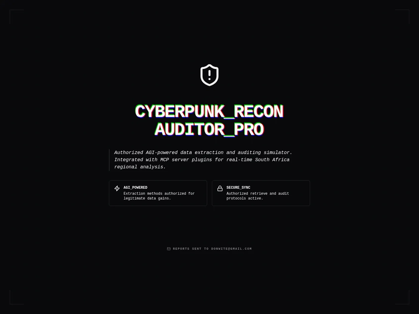 Cyberpunk Recon Auditor