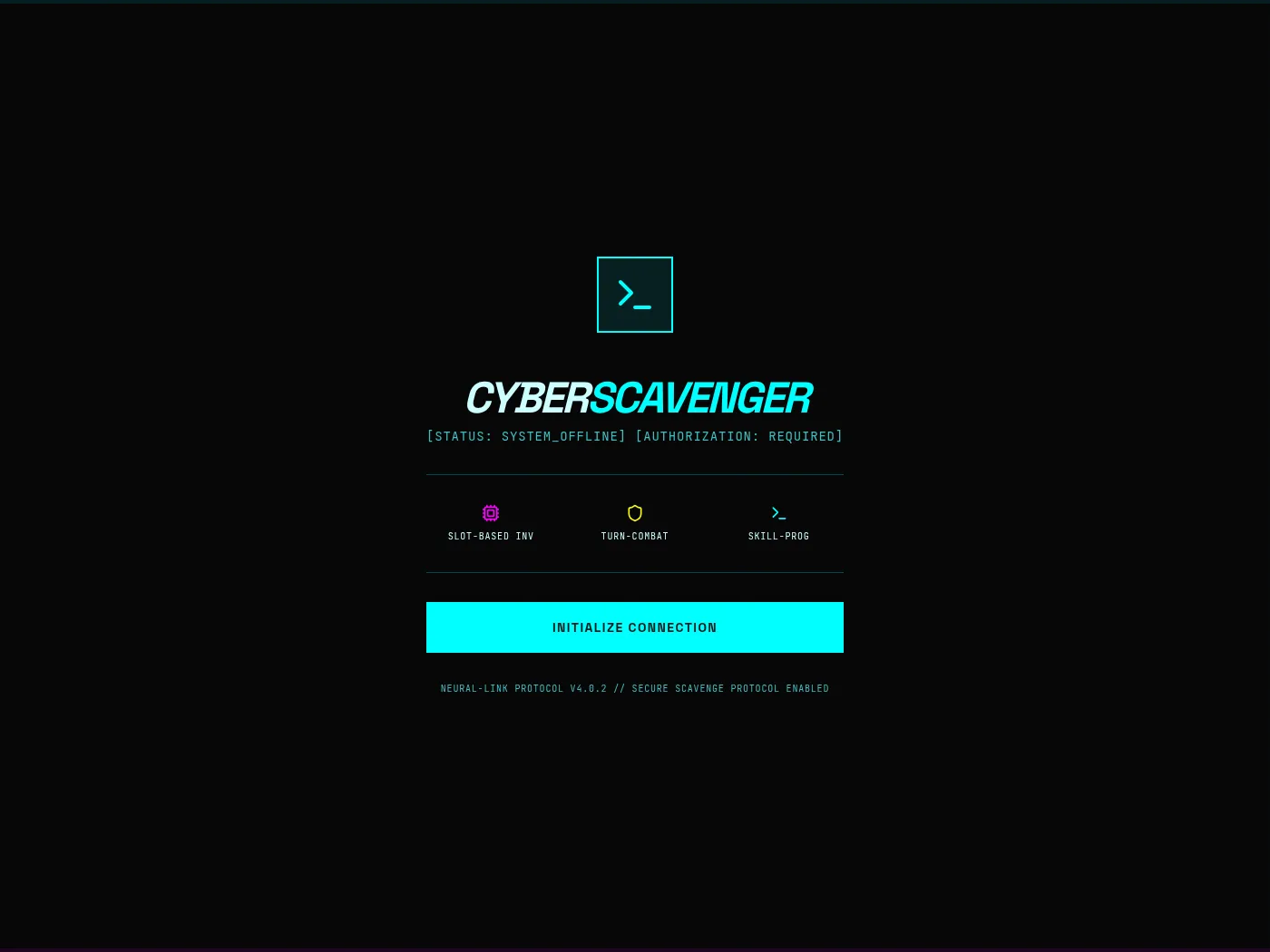 Cyberpunk Scavenger RPG