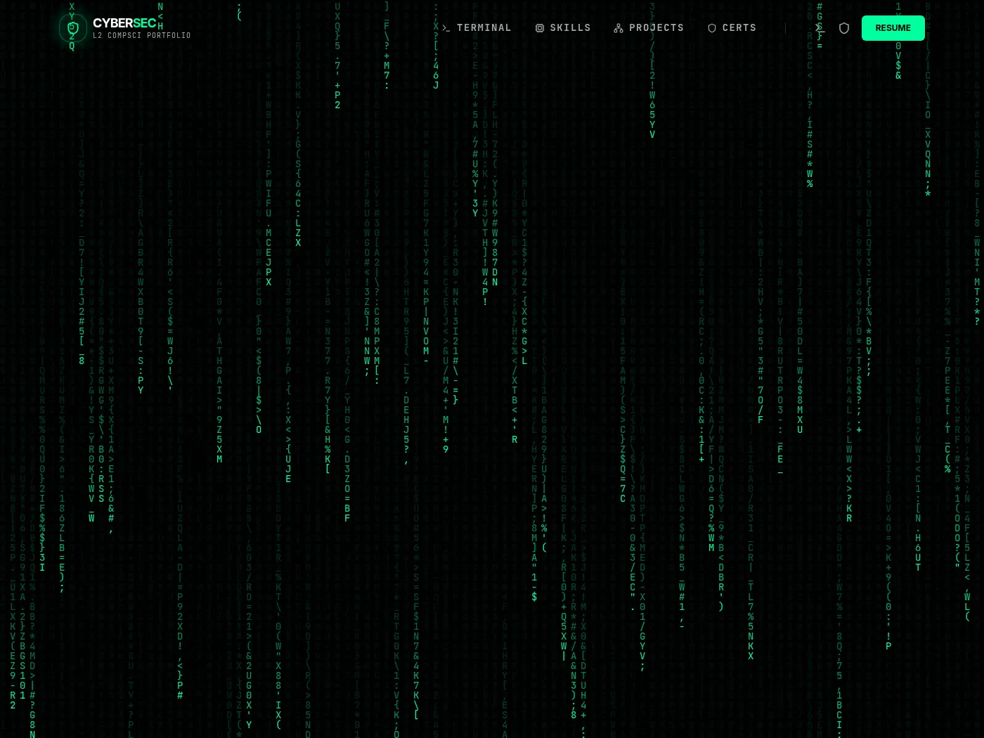 Cybersec Student Portfolio