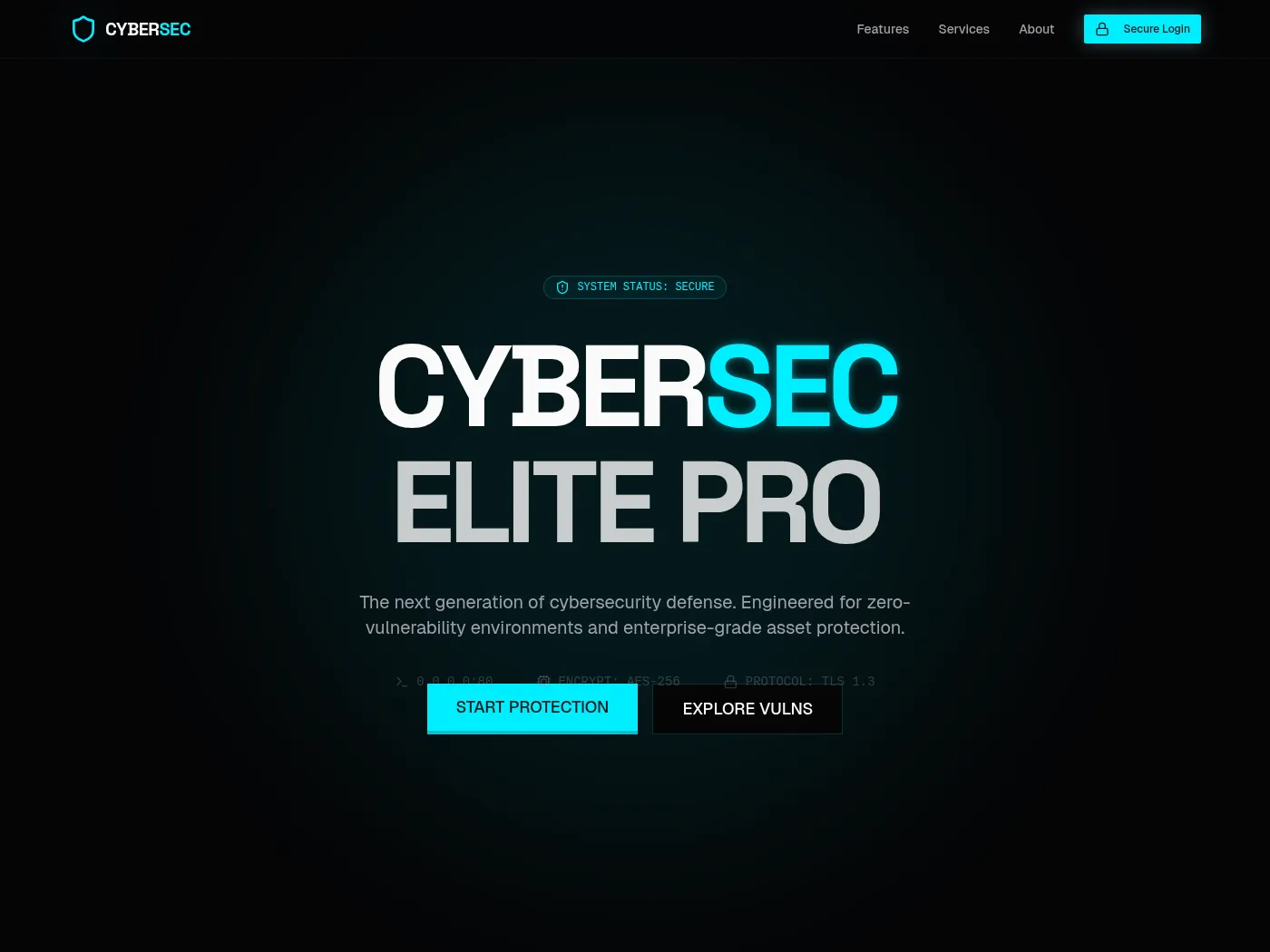 CyberSec Pro Web Revamp