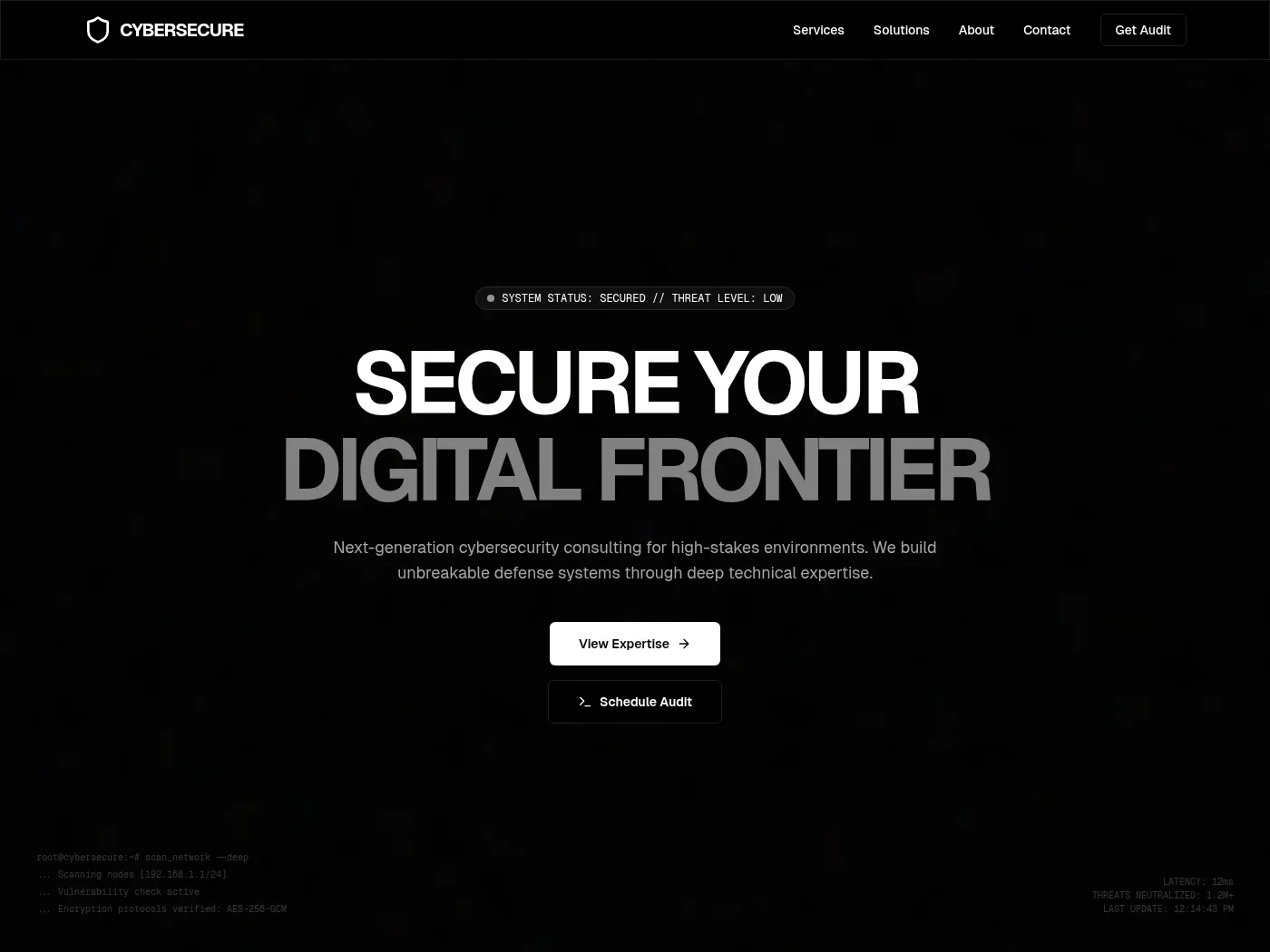 CyberSecure Consulting Theme