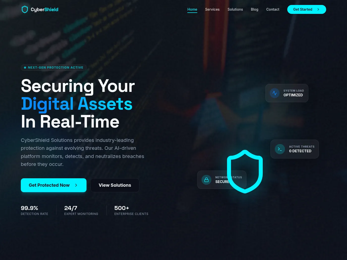 CyberShield Solutions Site