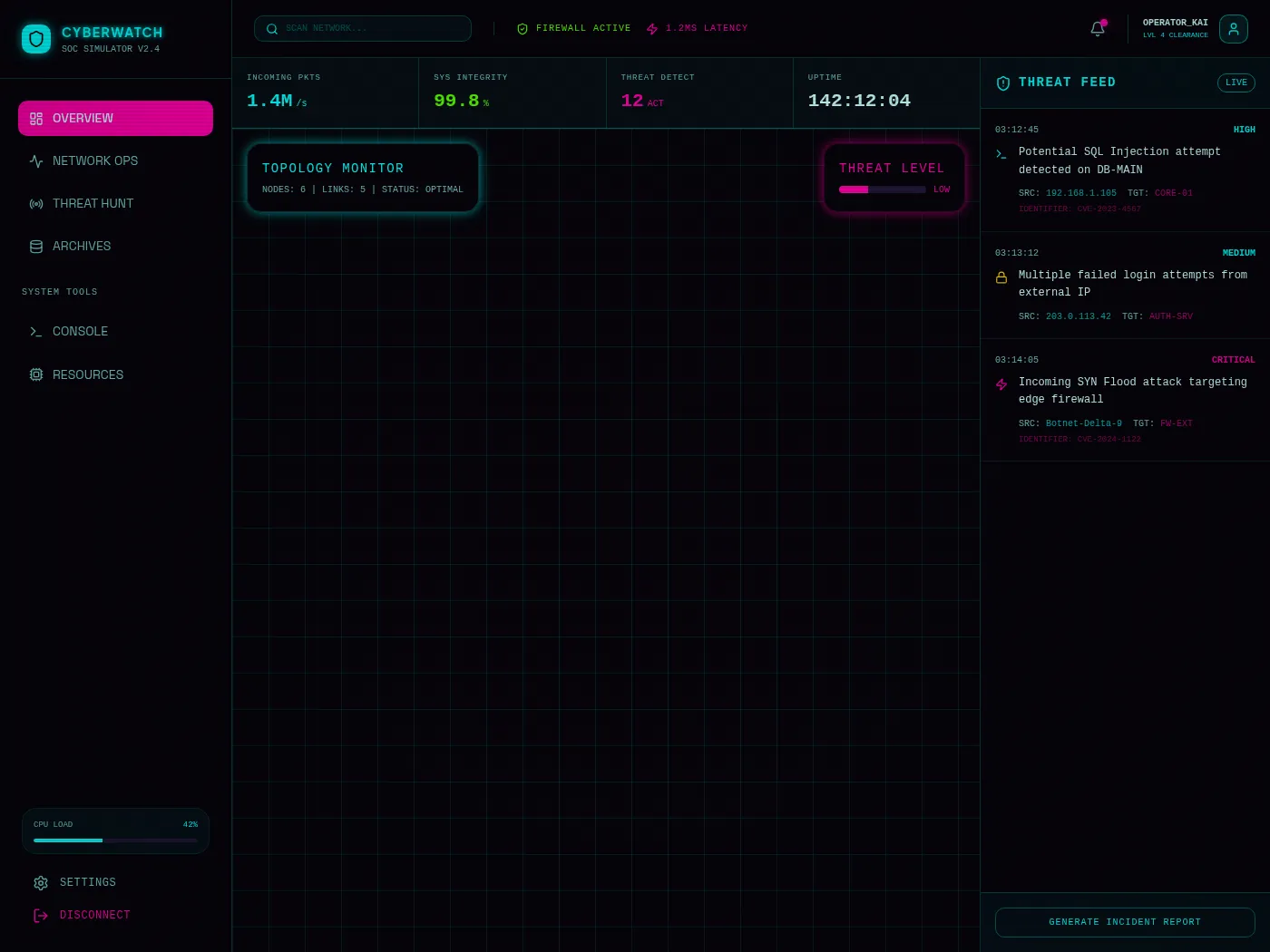CyberWatch SOC Sim