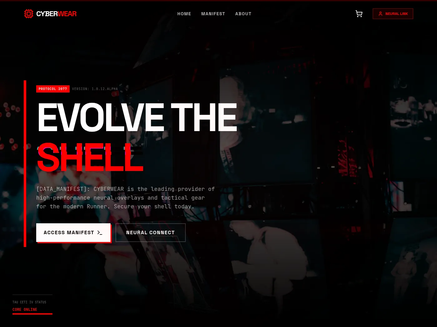 Brutalist Cyberwear Store