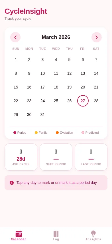 CycleInsight Tracker