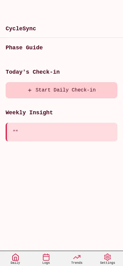 CycleSync Daily