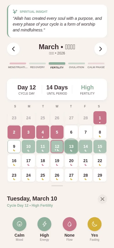CycleSoothe: Wellness Calendar