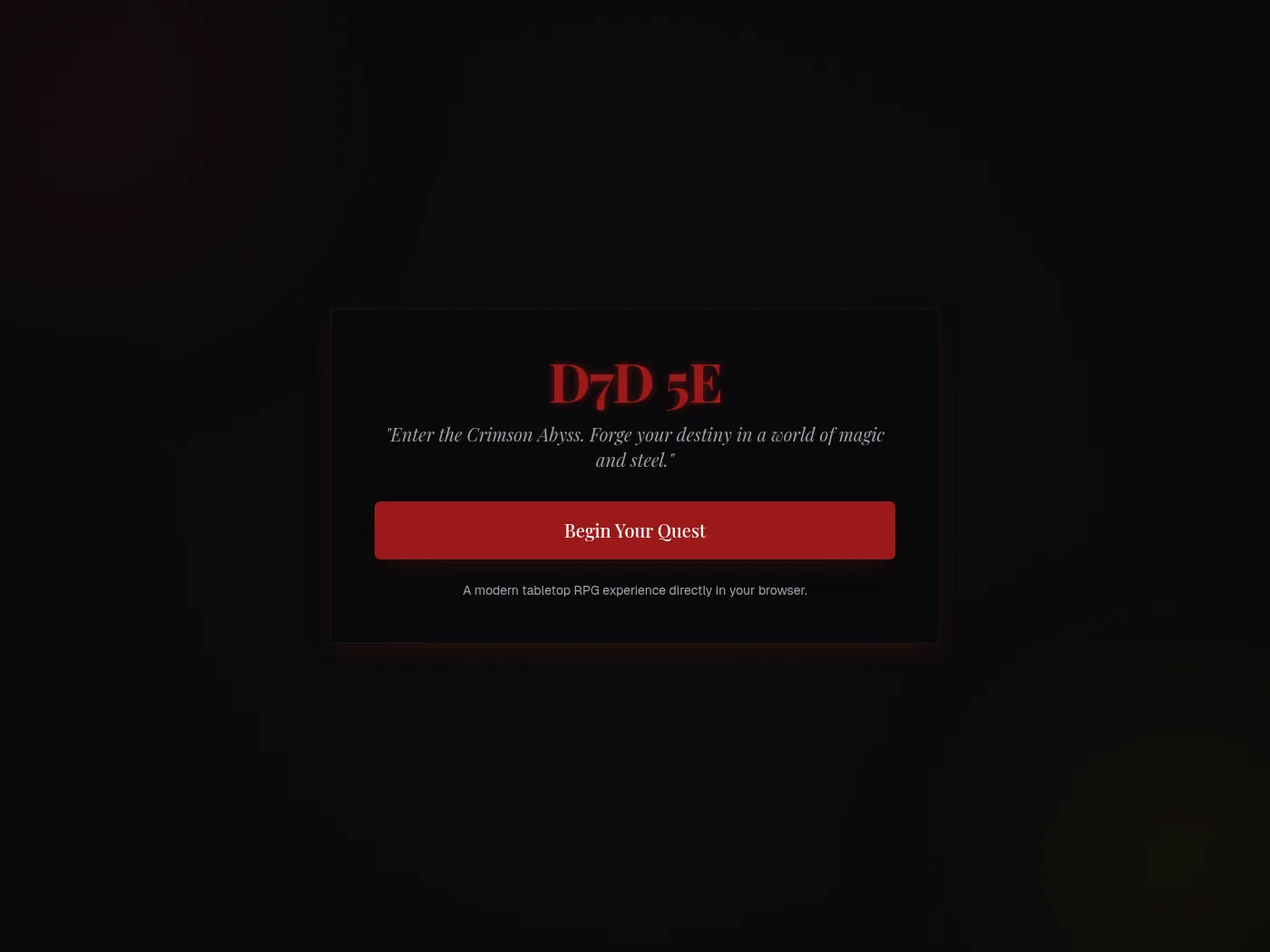 D7D 5e Online Game