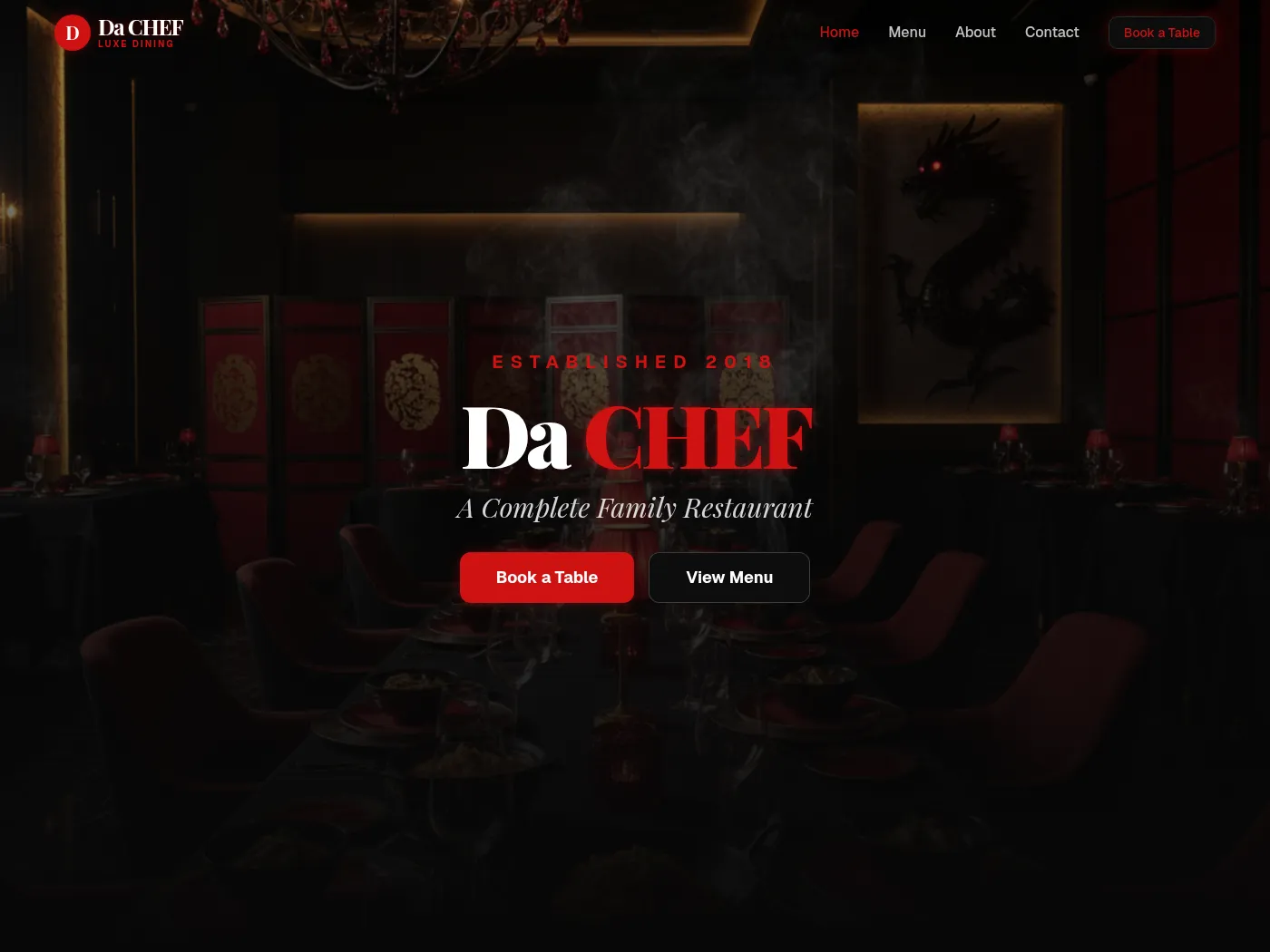 Da CHEF Luxe Website