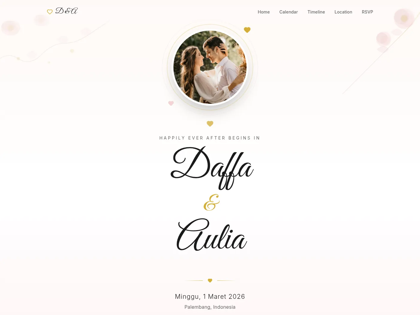 Daffa & Aulia Wedding Site