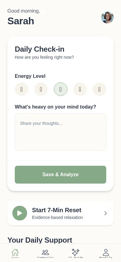 Daily Carer Web App