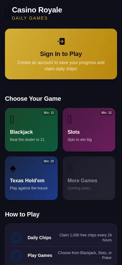 Daily Casino Royale