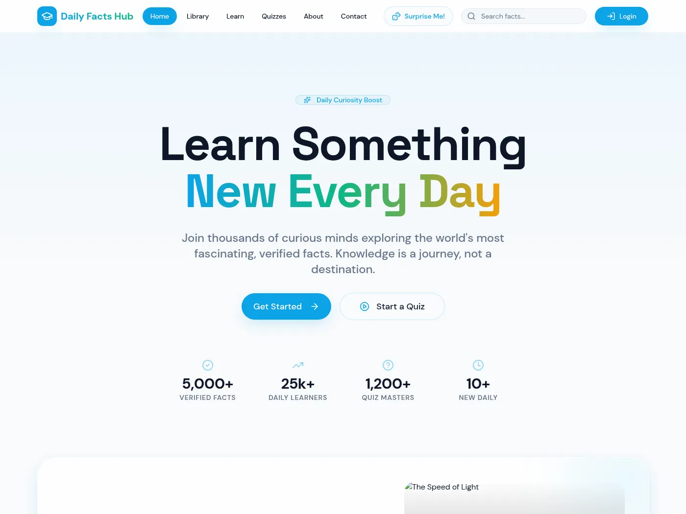 Daily Facts Hub
